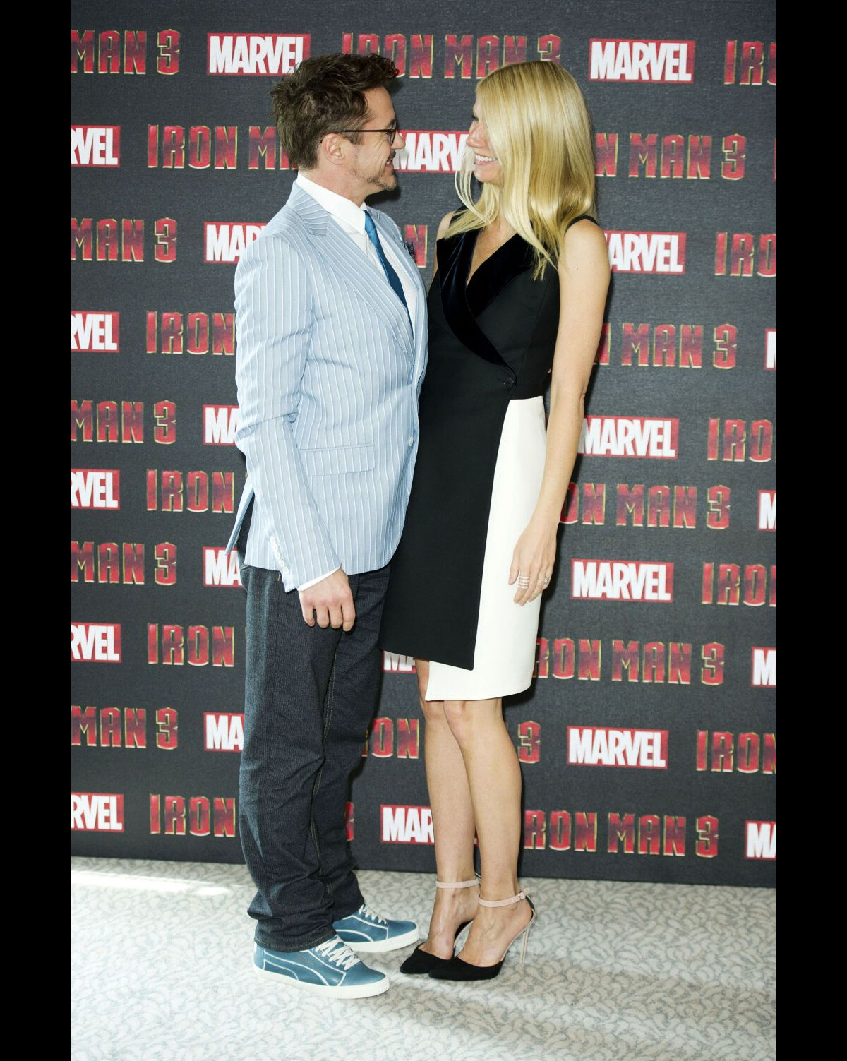 Photo : Robert Downey Jr. et Gwyneth Paltrow lors du photocall du film ...