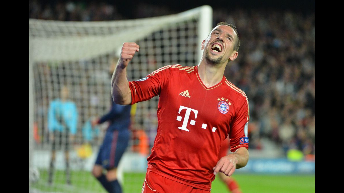Photo : Franck Ribéry lors de la victoire du Bayern Munich face à ...