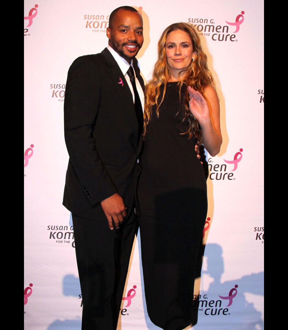 Photo : Donald Faison et sa femme Cacee Cobb à la soirée Susan Komen ...
