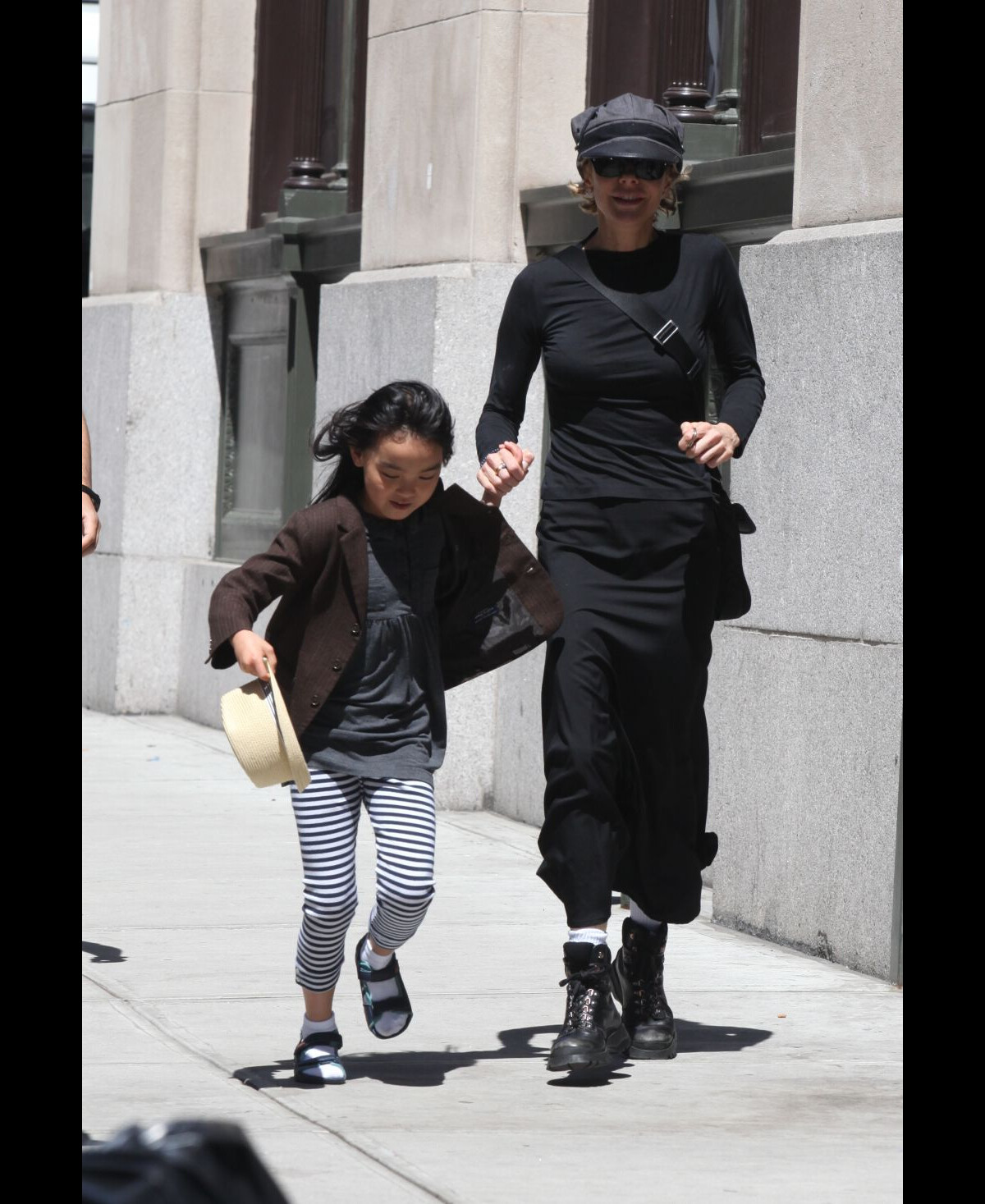 Photo : Meg Ryan et ses enfants Jack Quaid et Daisy True à New York, le ...