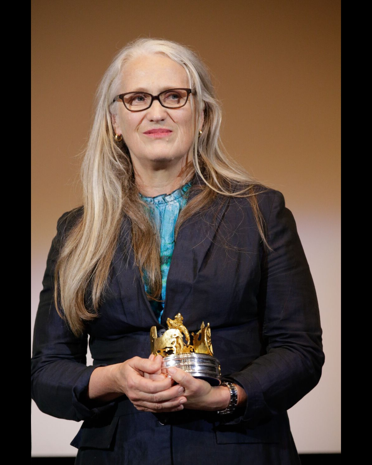 Photo : Jane Campion recevant le Carosse d'or lors du Festival de ...