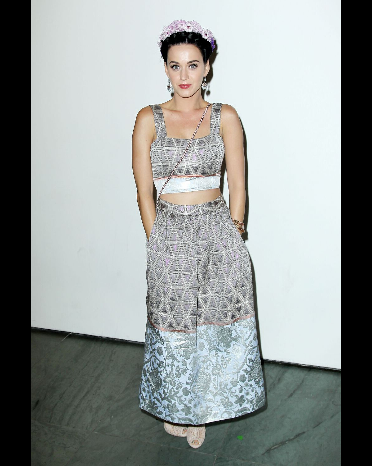 Photo : L'imprimé fleuri, tendance adoptée par Katy Perry - Purepeople