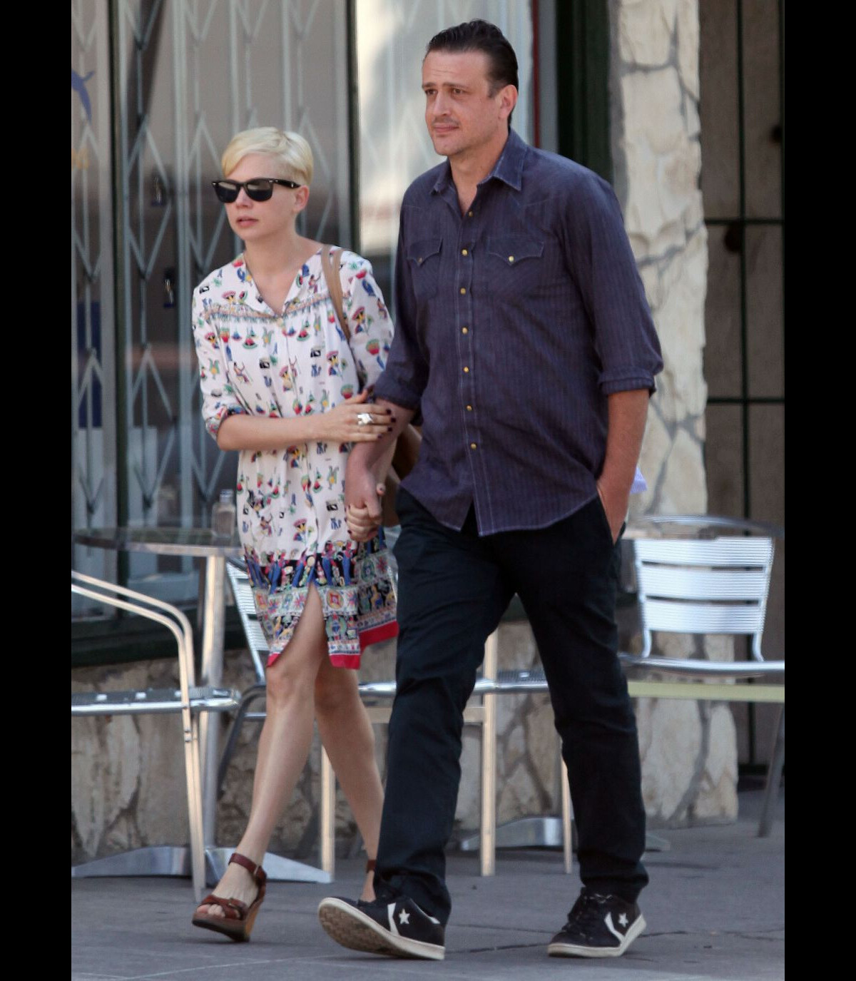 Photo : Michelle Williams et Jason Segel dans les rues de Los Feliz, le ...