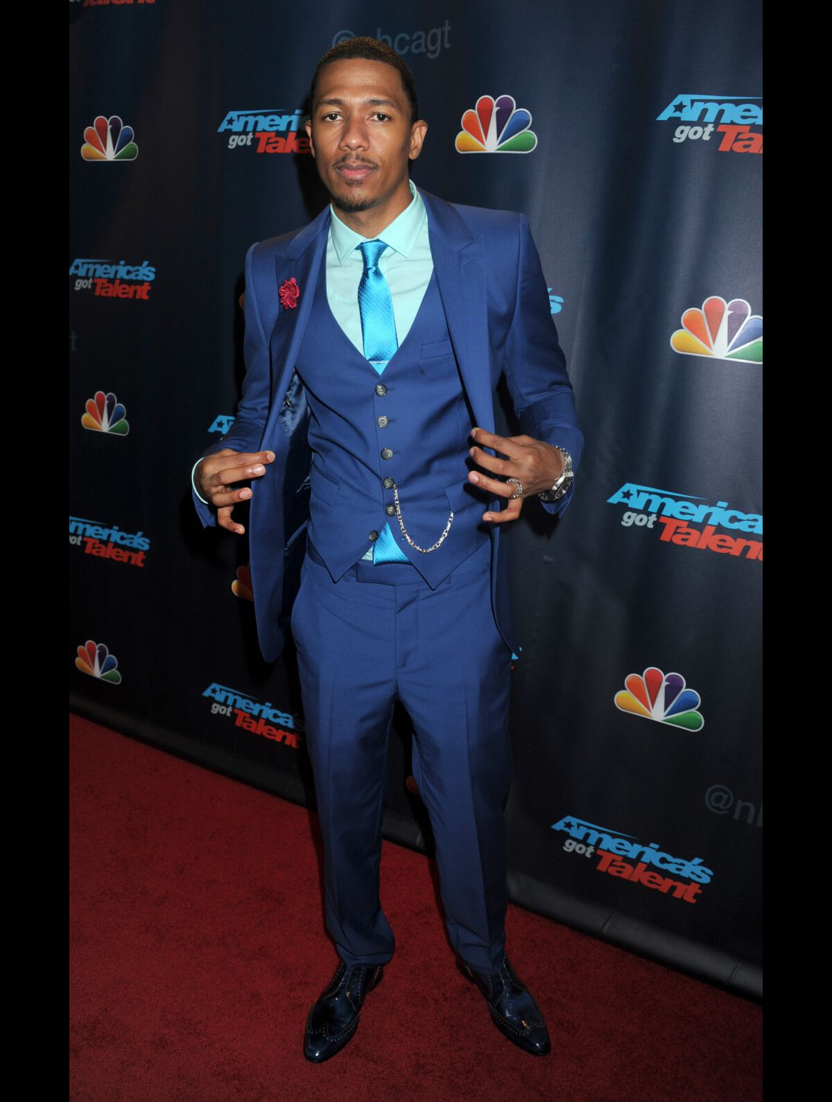 Photo : Nick Cannon sur le red carpet de la saison 8 d'America's Got ...