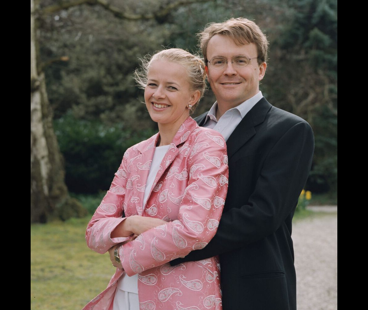 Photo : Le prince Friso d'Orange-Nassau et la princesse Mabel posant le ...