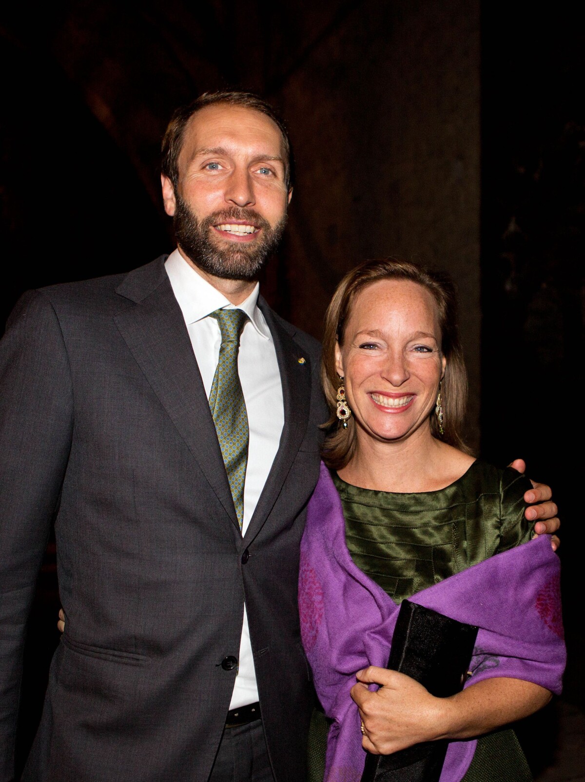 Photo : Tjalling ten Cate et sa femme la princesse Margarita de Bourbon ...