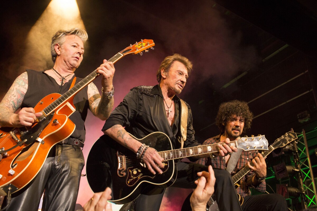 Photo : Exclusif - Born Rocker Tour - Johnny Hallyday au Théâtre de ...