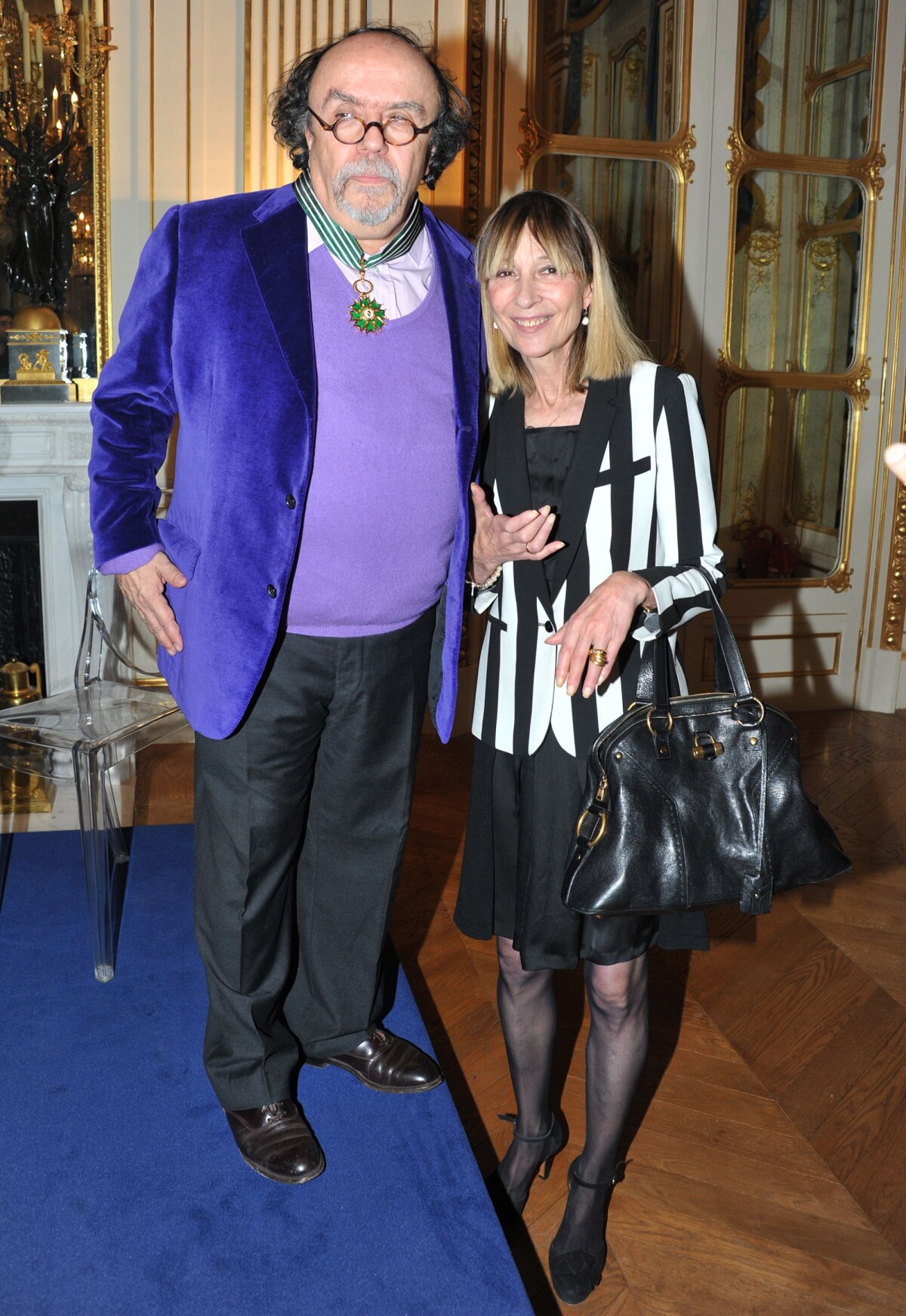 Photo : Jean Michel Ribes et sa femme Sydney lors de la cérémonie de ...