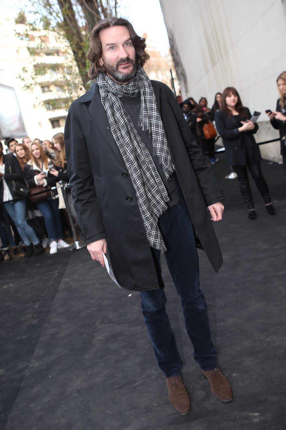 Photo : Frédéric Beigbeder lors des arrivées au défilé de mode Hommes ...