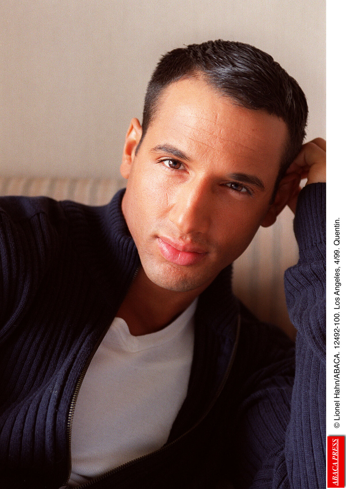 Photo : Quentin Elias lors d'un shooting à Los Angeles en 1999 - Purepeople