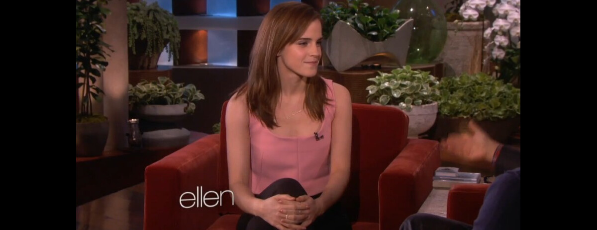 Vidéo : Emma Watson dans The Ellen DeGeneres Show. - Purepeople