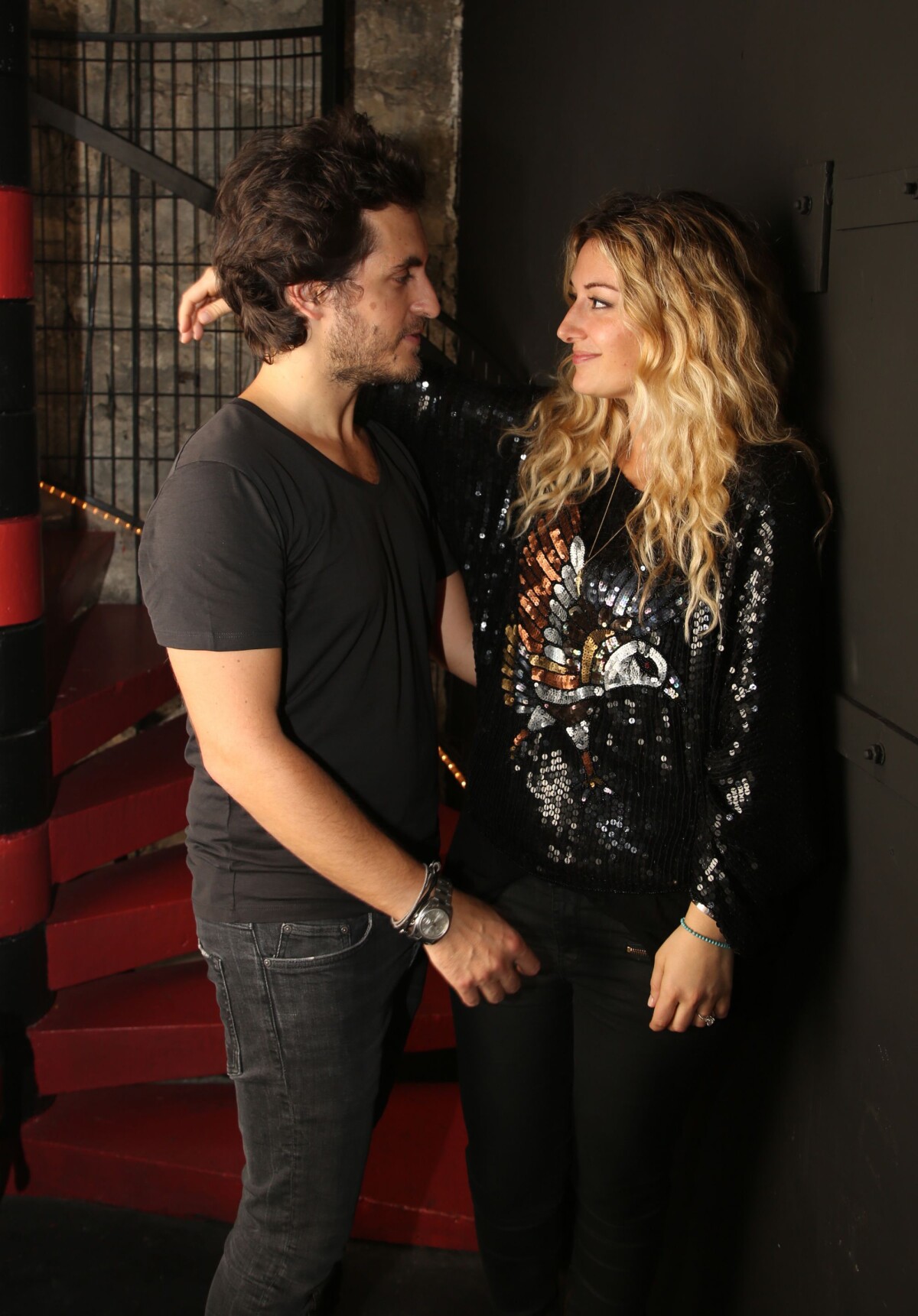 Photo : Exclusif - Mickaël Miro et son épouse Anne, très amoureux, lors ...