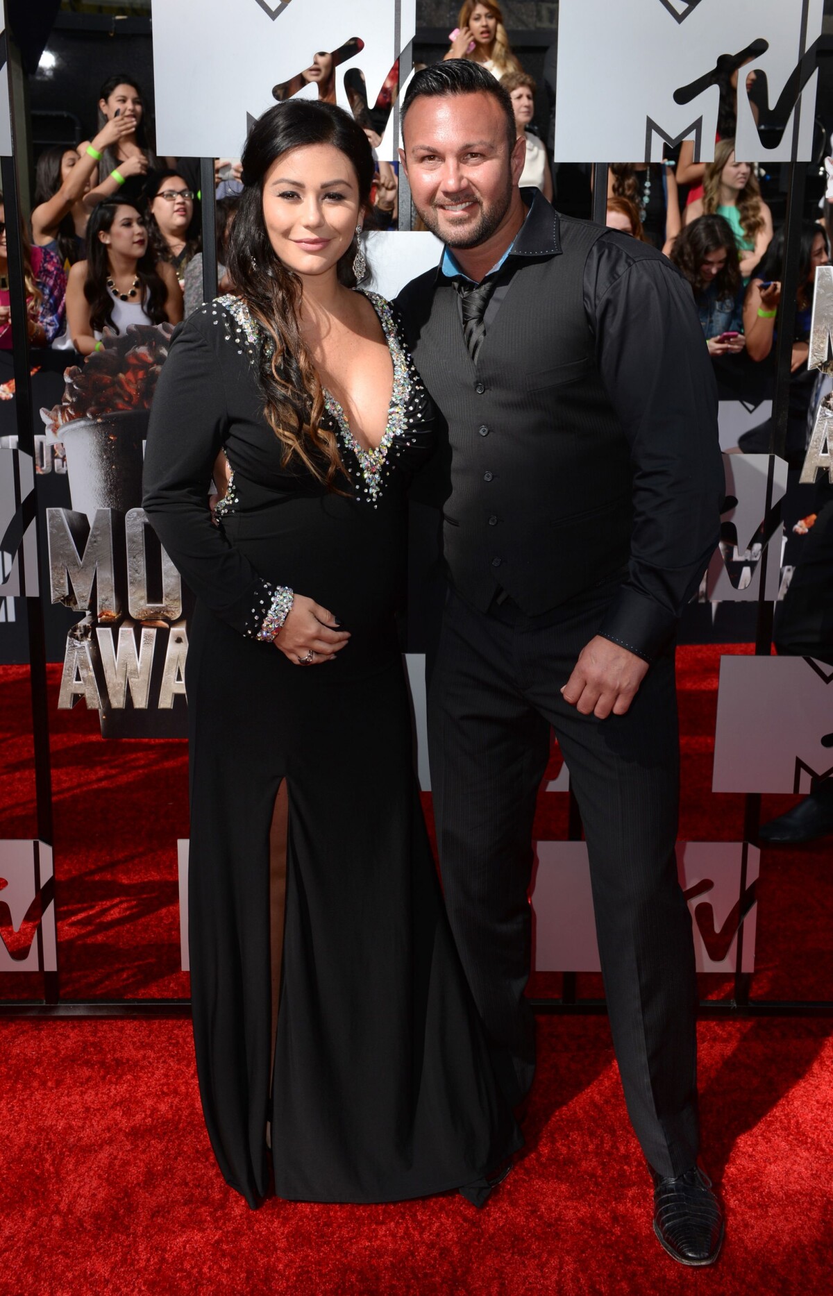 Photo : JWoww et Roger Mathews assistent aux MTV Movie Awards 2014 au ...