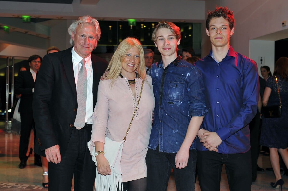 Photo : Björn Borg, Patricia Borg et leurs deux enfants lors du Grand ...
