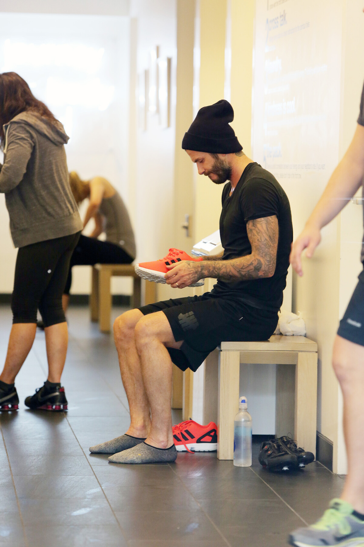 Photo : David Beckham à la salle de gym SoulCycle àWest Hollywood, Los ...
