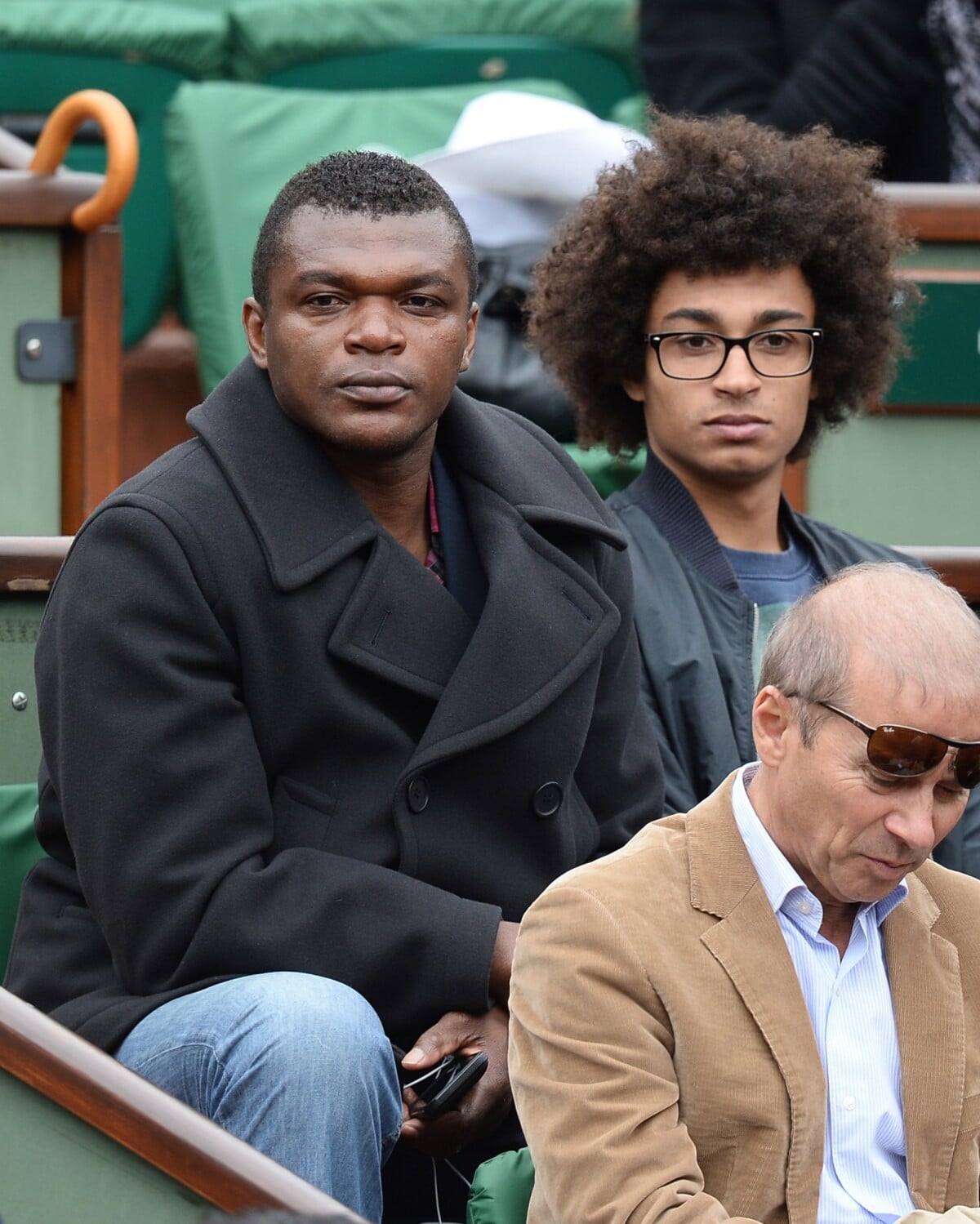 Photo : Marcel Desailly et son fils lors du match entre Jo-Wilfried ...