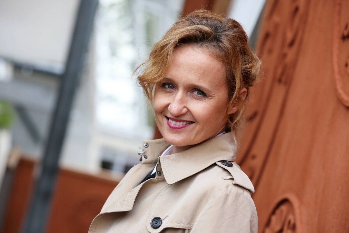 Photo : Caroline Roux au Village Roland-Garros à Paris, le 28 mai 2014 ...