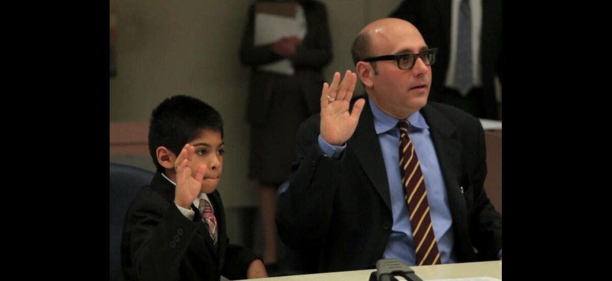 Photo : Willie Garson et son fils Nathen, le 27 janvier 2010. - Purepeople