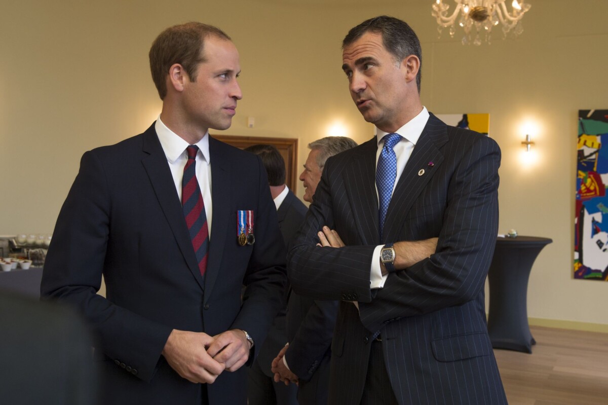 Photo : Le prince William et le roi Felipe VI d'Espagne à Liège le 4 ...