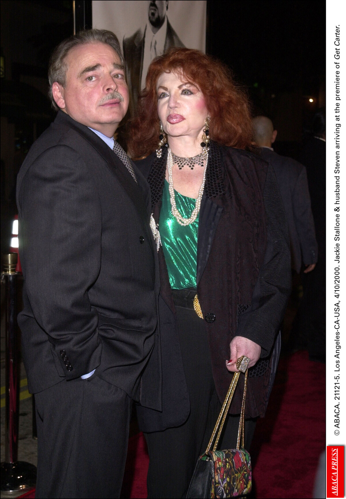 Photo : Jackie Stallone et son mari Steven à Hollywood en 2000 - Purepeople