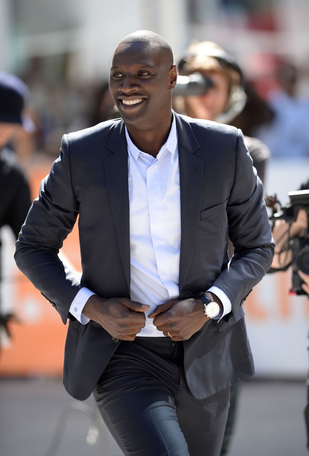 Photo : Omar Sy lors de la présentation du film Samba au Festival du ...