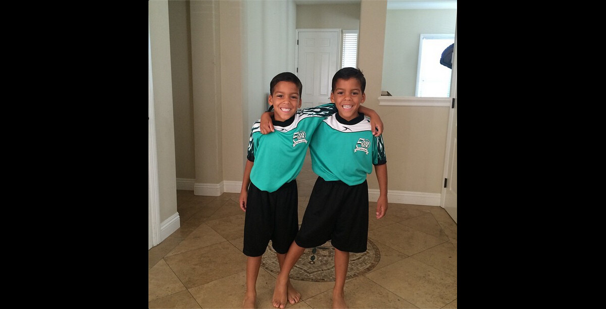 Photo : Les jumeaux de Matt Barnes, Isaiah Michael et Carter Kelly ...