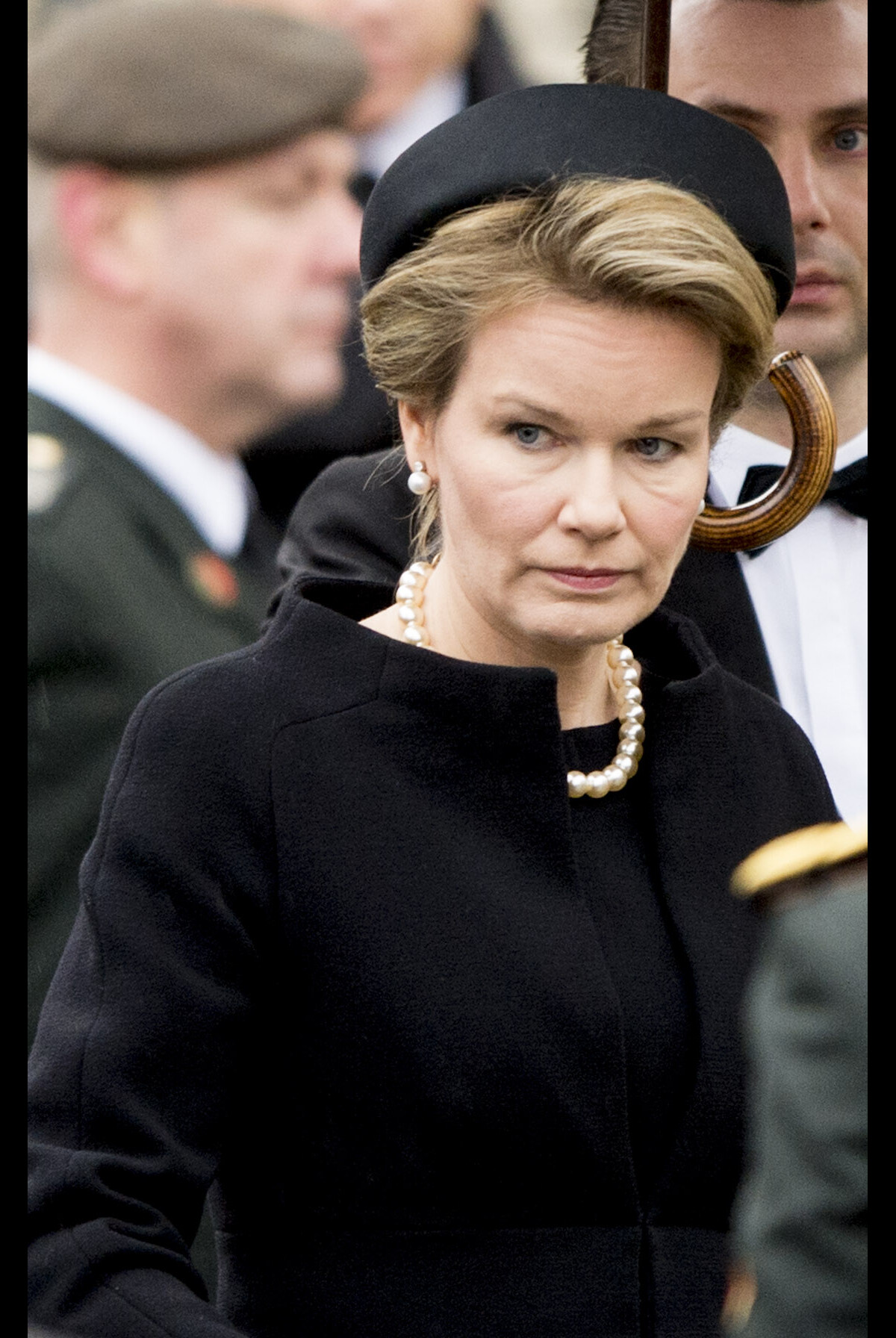 Photo : La reine Mathilde de Belgique - Obsèques de la reine Fabiola de ...
