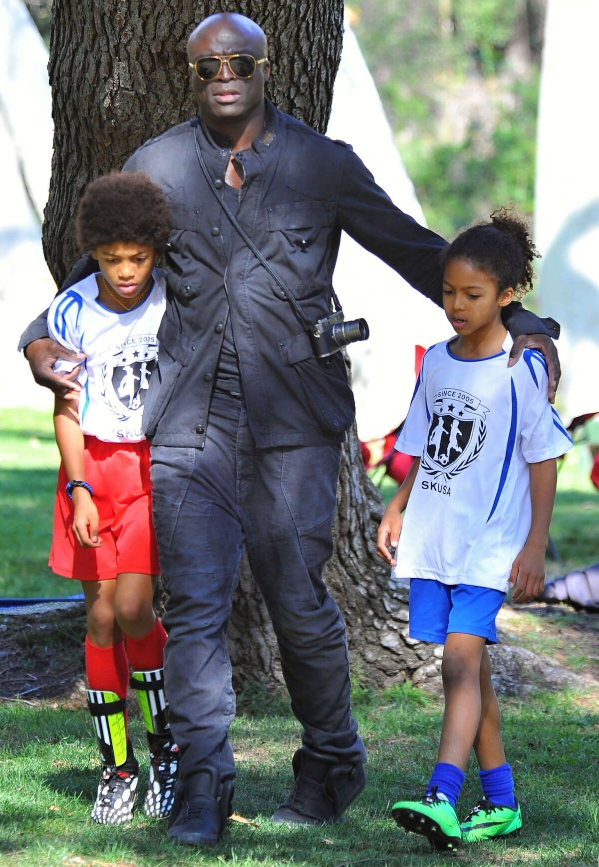 Photo : Le chanteur Seal assiste au match de football de ses enfants ...