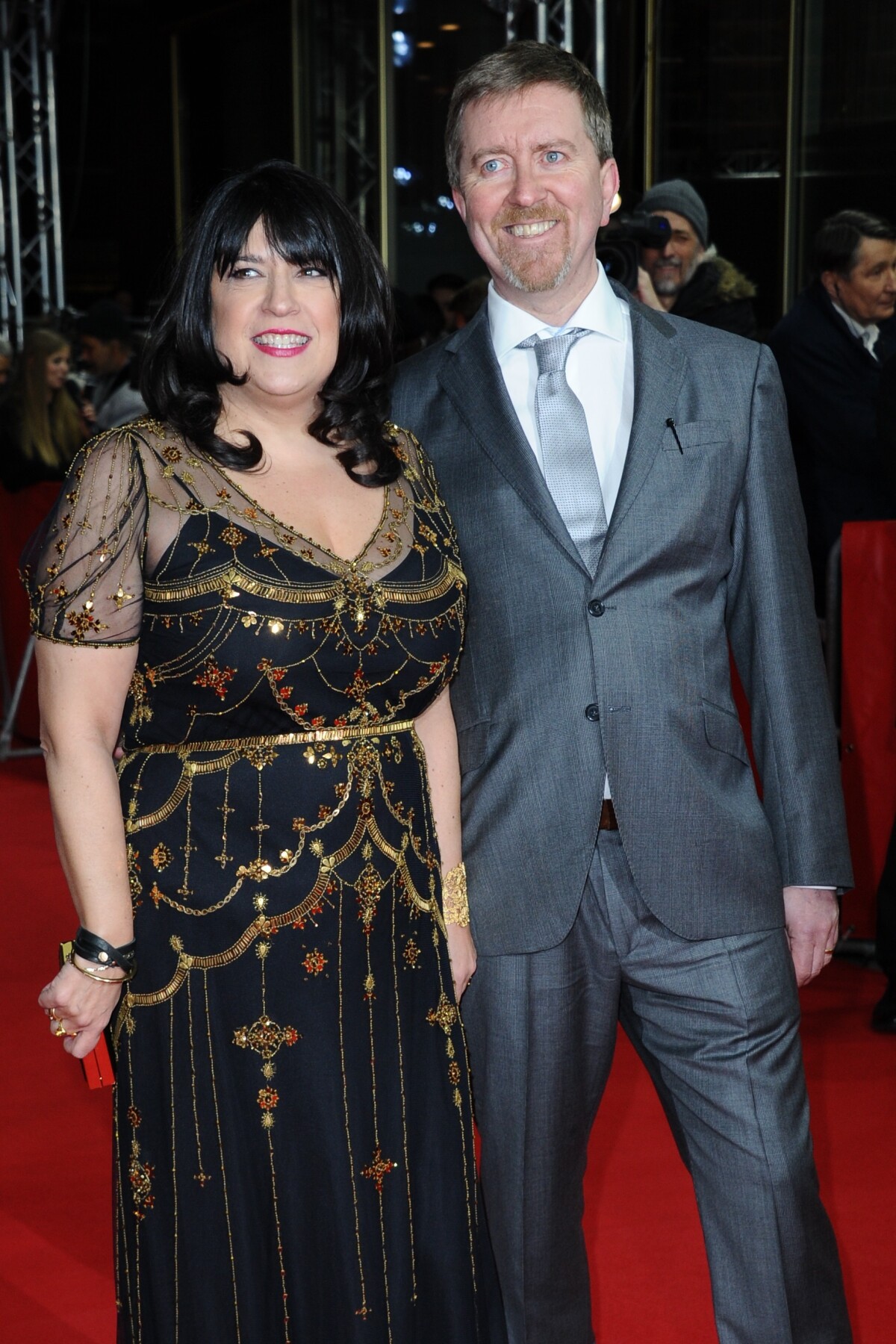 Photo : E.L. James et son mari Niall Leonard lors de la première de ...