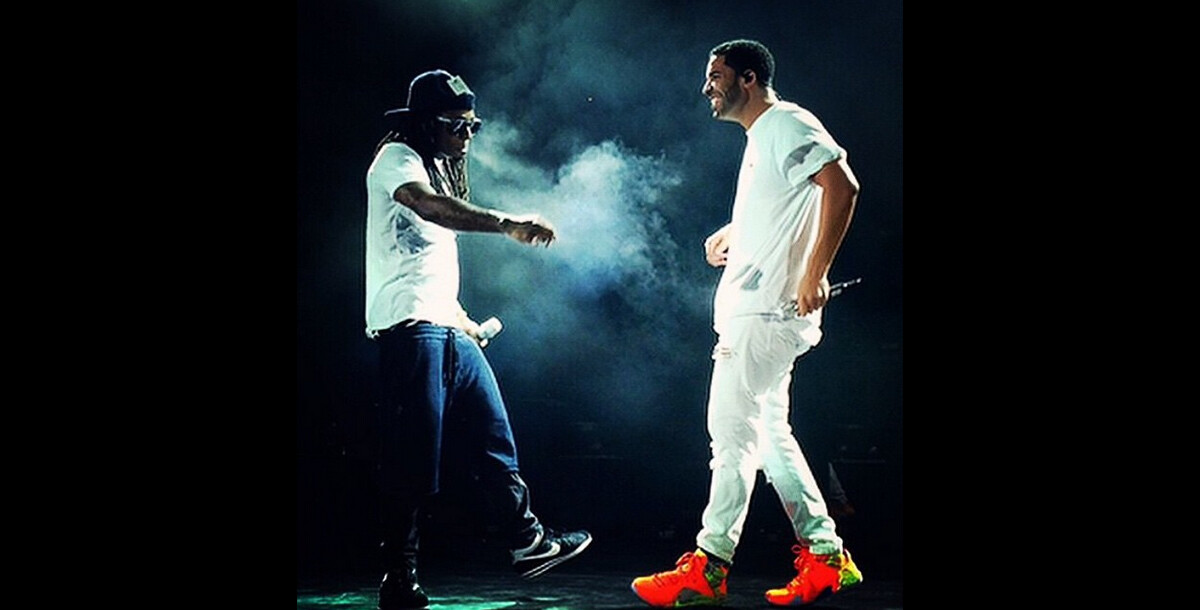 Photo : Lil Wayne et Drake sur scène lors de leur tournée commune ...