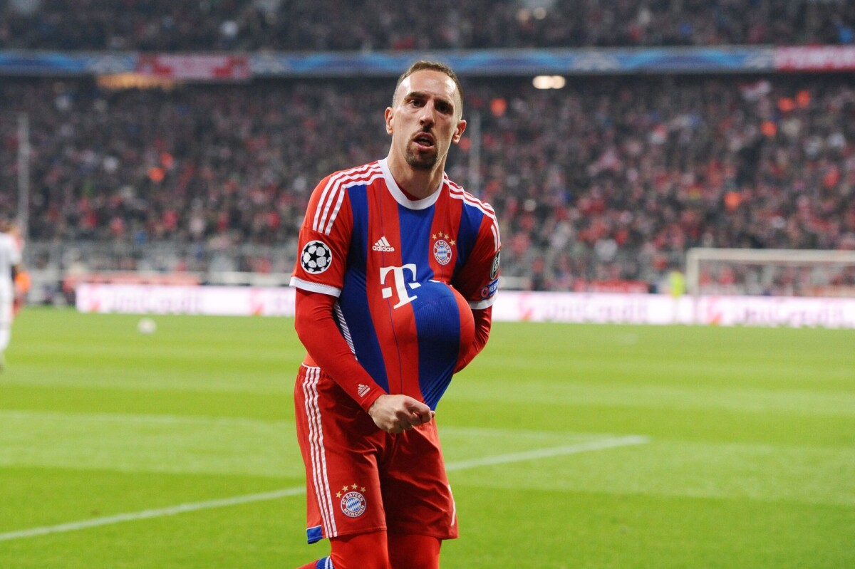 Photo : Franck Ribéry après son but face au Shakhtar Donetsk à Munich ...