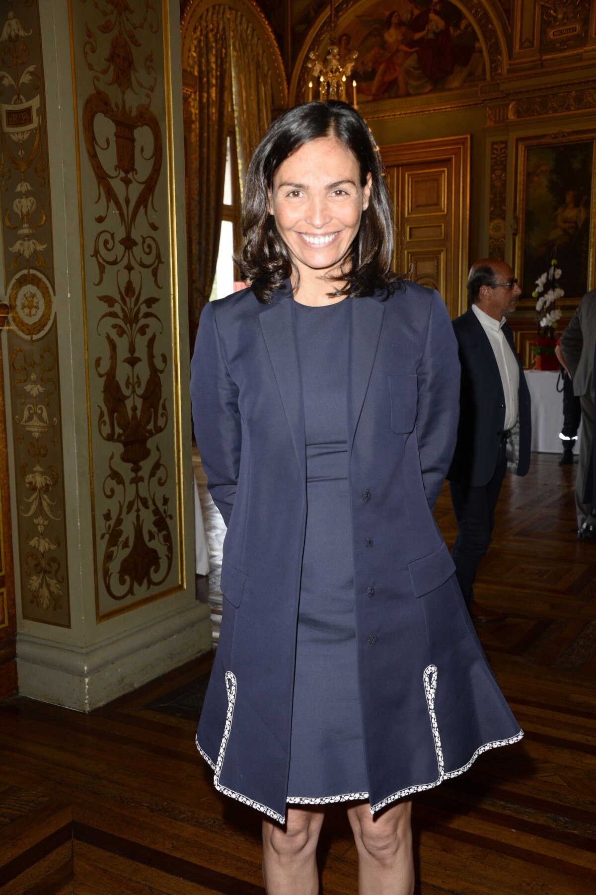 Photo : Inés Sastre lors de la remise de la médaille Grand vermeil de ...