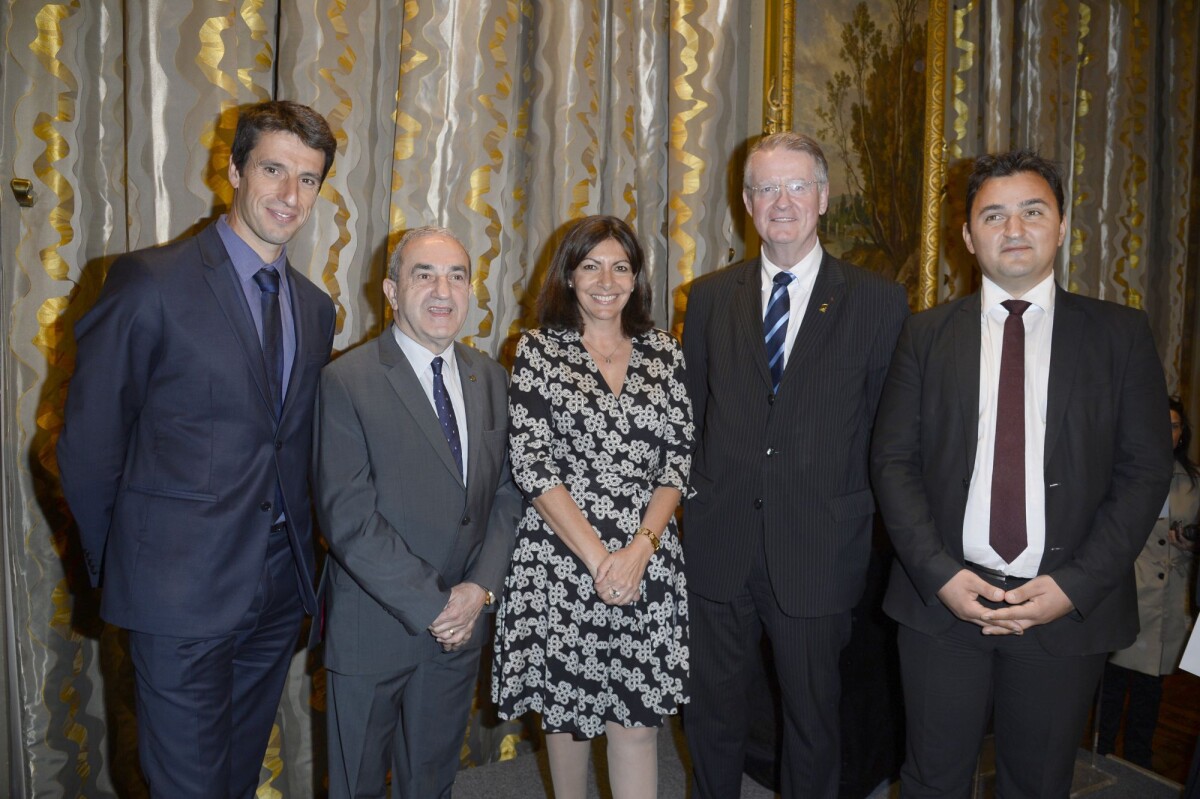 Photo : Tony Estanguet, Jean Gachassin, Anne Hidalgo, Bernard Lapasset ...