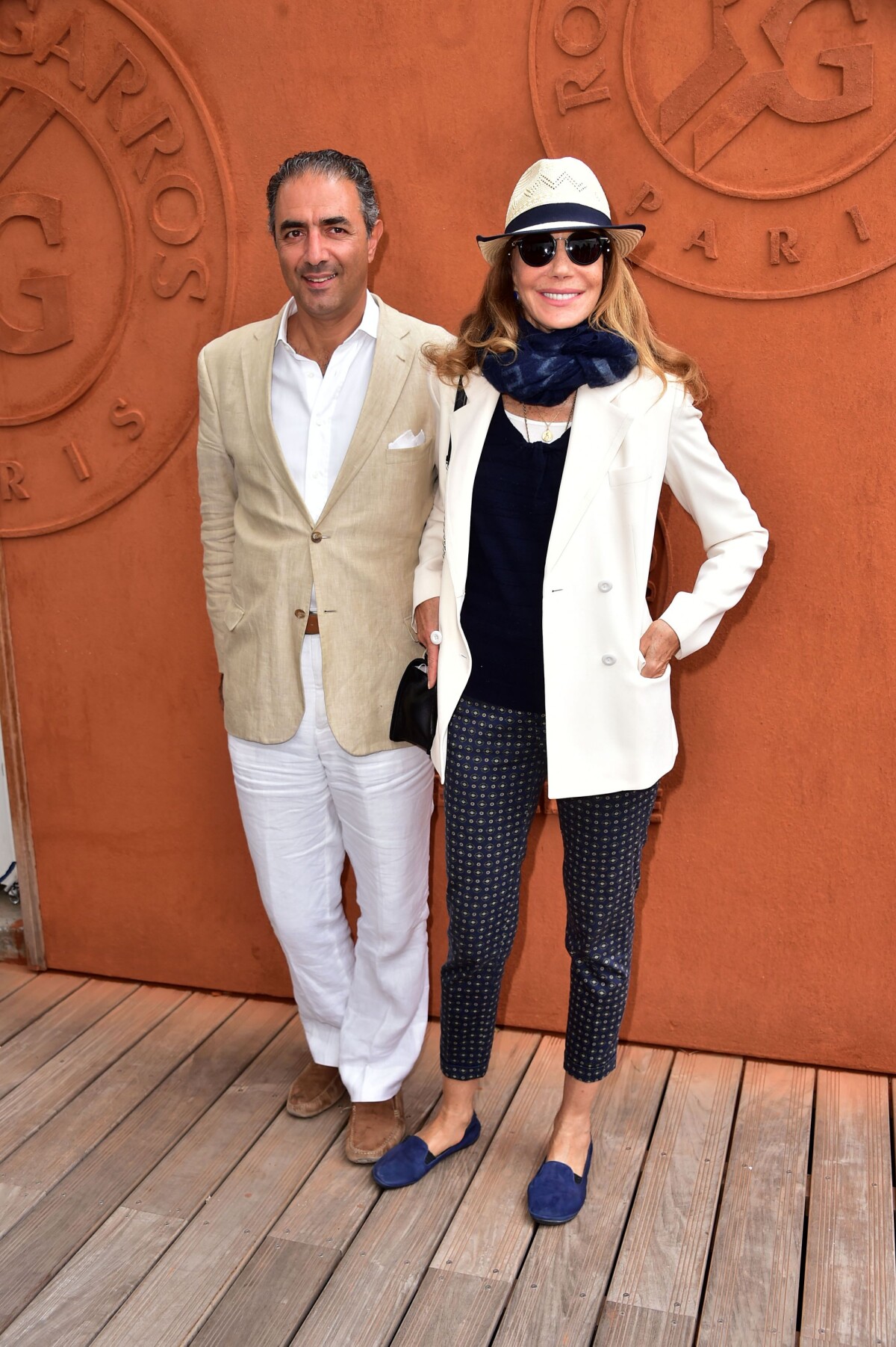 Photo : Marisa Berenson et son compagnon Jean-Michel Simonian à Roland ...