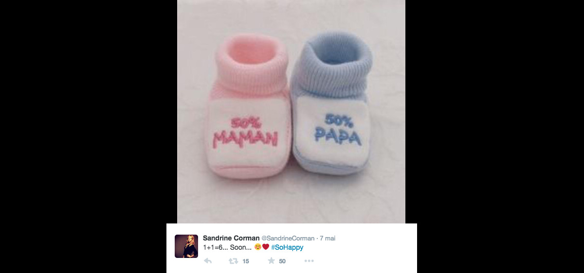 Photo : Sandrine Corman annonce être enceinte sur Facebook et Twitter ...