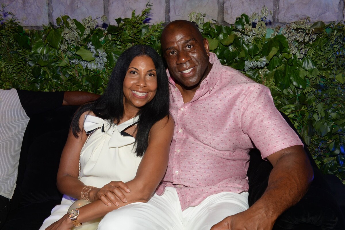 Photo : Exclusif - Magic Johnson et sa femme Earlitha "Cookie" Kelly ...