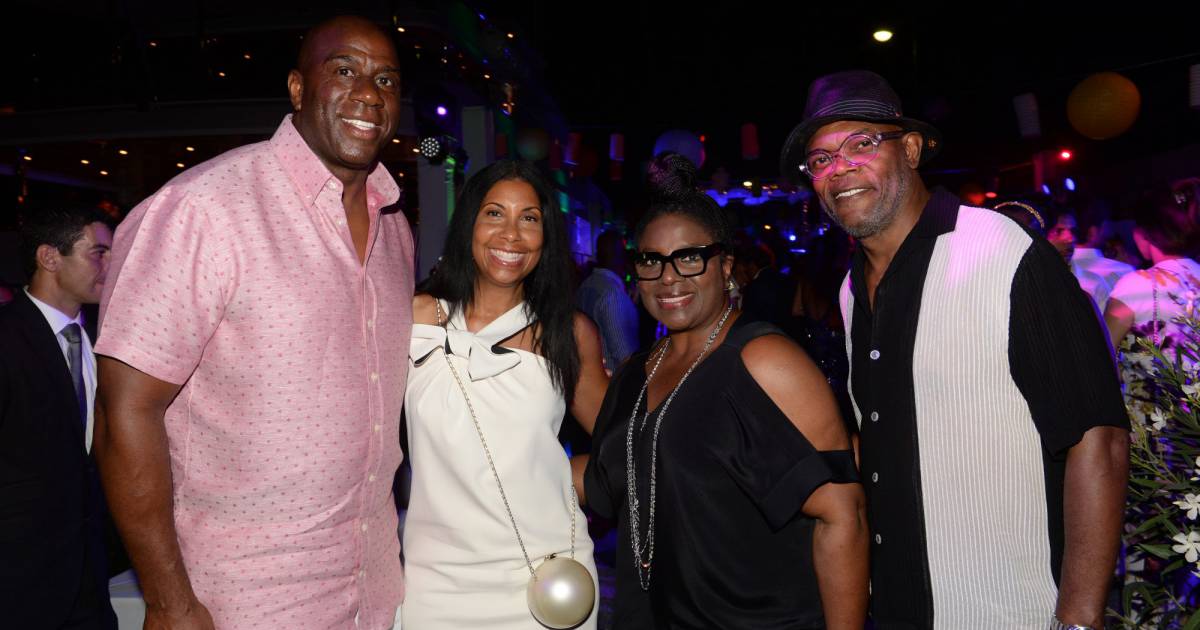 Exclusif Magic Johnson Et Sa Femme Earlitha Cookie Kelly Samuel L
