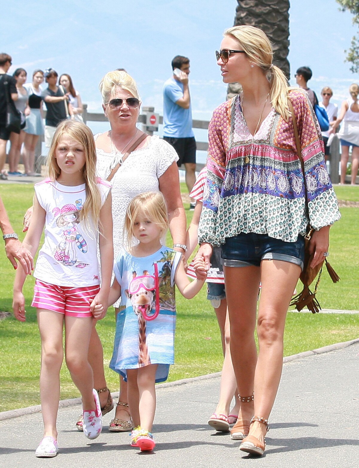 Photo : Semi-Exclusif - Alex Curran et ses filles Lourdes, Lilly-Ella ...