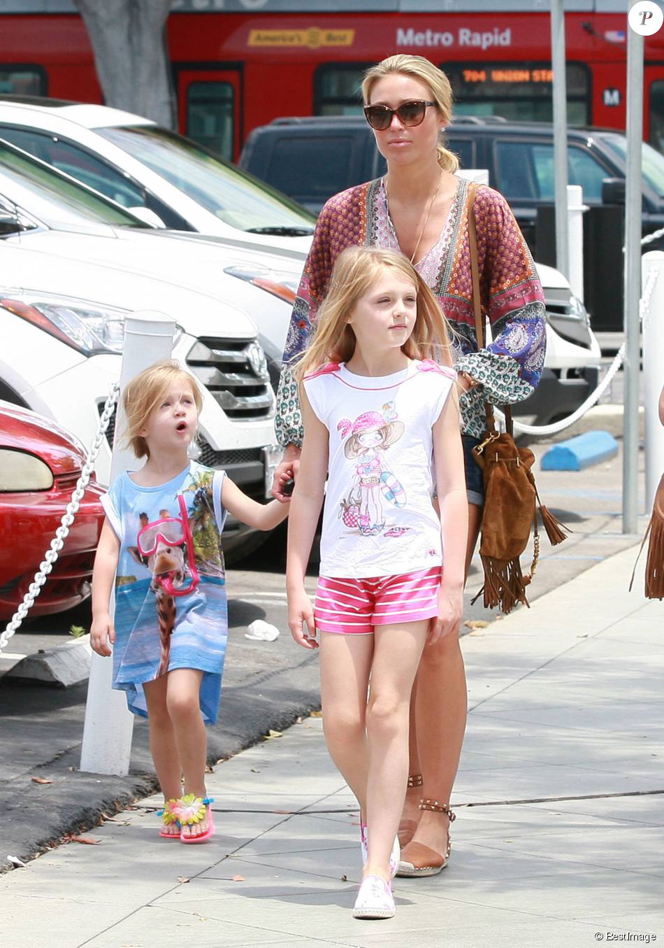 Semi-Exclusif - Alex Gerrard et ses filles Lourdes, Lilly-Ella et Lexie ...