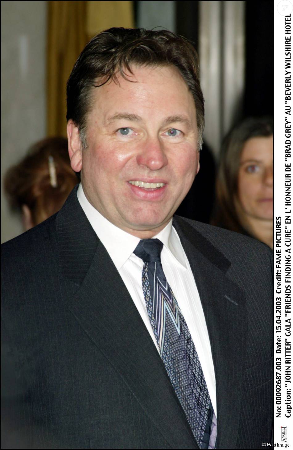 John Ritter au gala Finding a cure, à Beverly Hills, le 14 avril 2003 ...