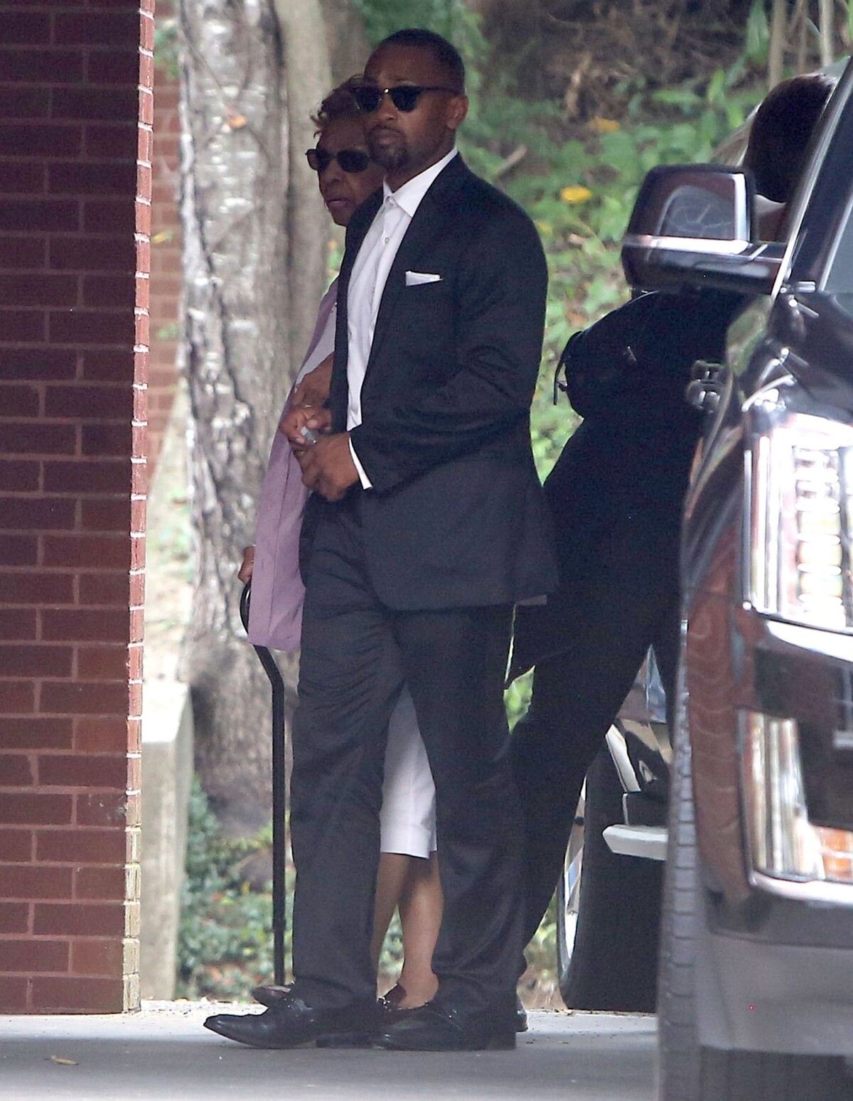 Photo : Cissy Houston arrive à l'enterrement de sa petite fille Bobbi ...