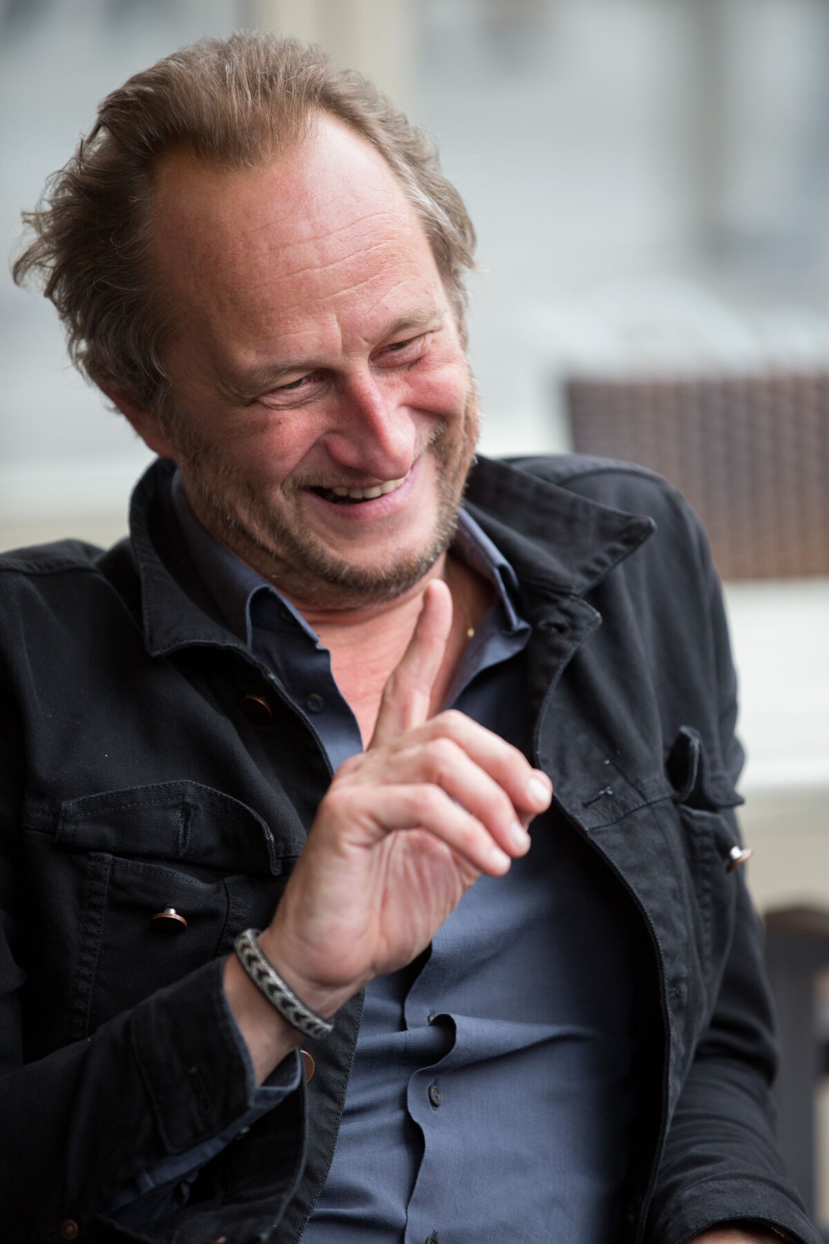 Photo : Exclusif - Benoît Poelvoorde, à Namur, 30 août 2014. - Purepeople