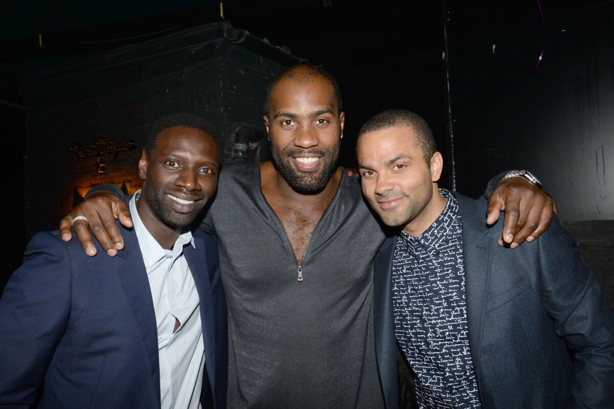 Photo : Exclusif - Omar Sy, Teddy Riner et Tony Parker en soirée à l ...