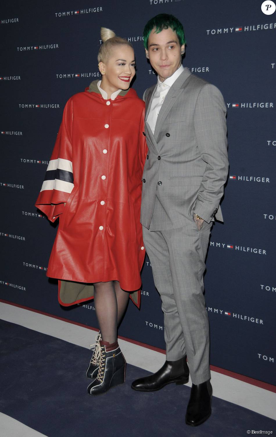 Richard Hilfiger et sa compagne Rita Ora - Photocall de l'inauguration ...