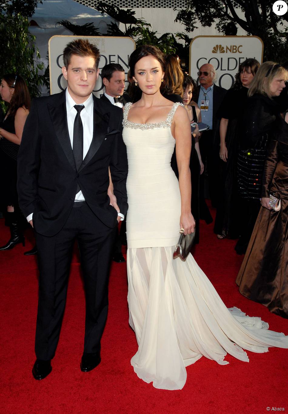 Emily Blunt Et Michael Bublé Aux Golden Globe Awards 2007 Purepeople
