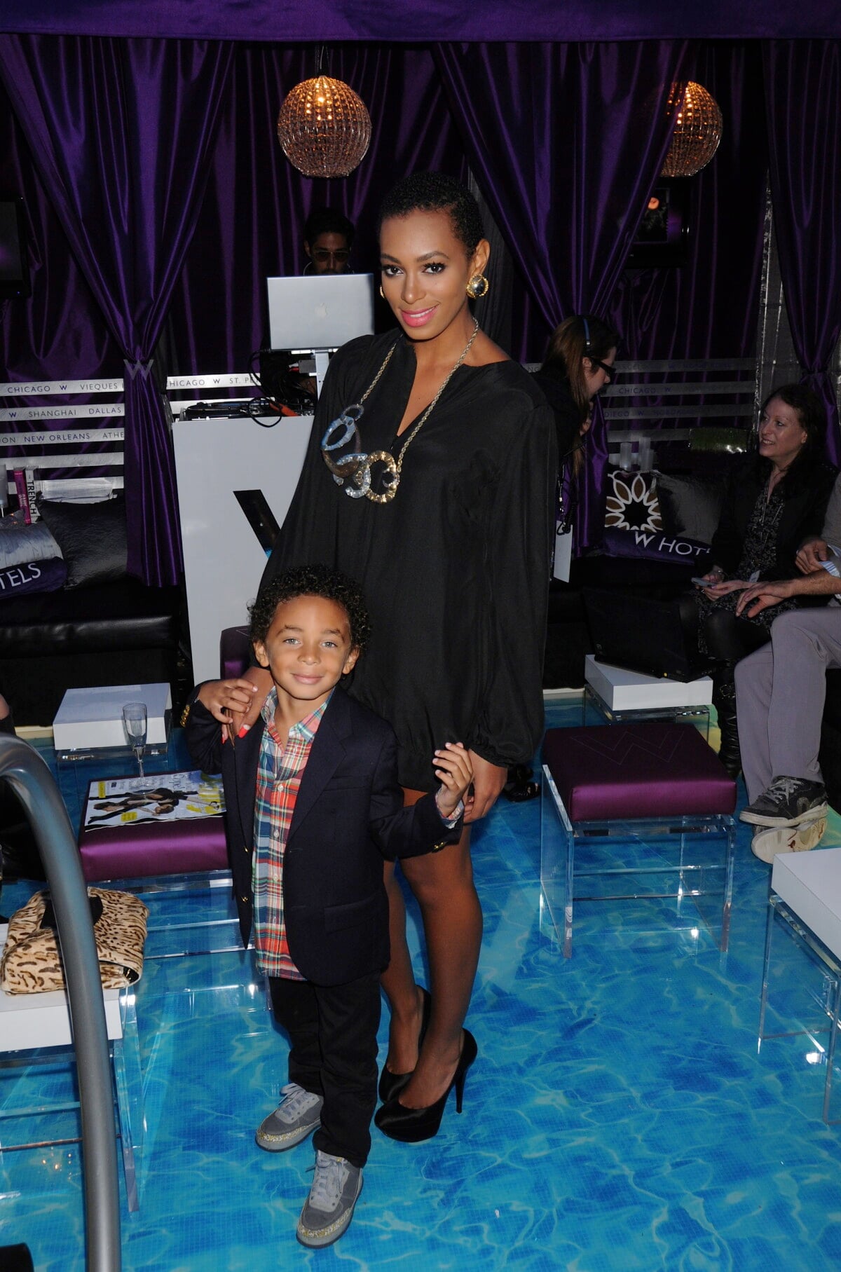 Photo : Solange Knowles et son fils Daniel Julez Smith lors de la ...