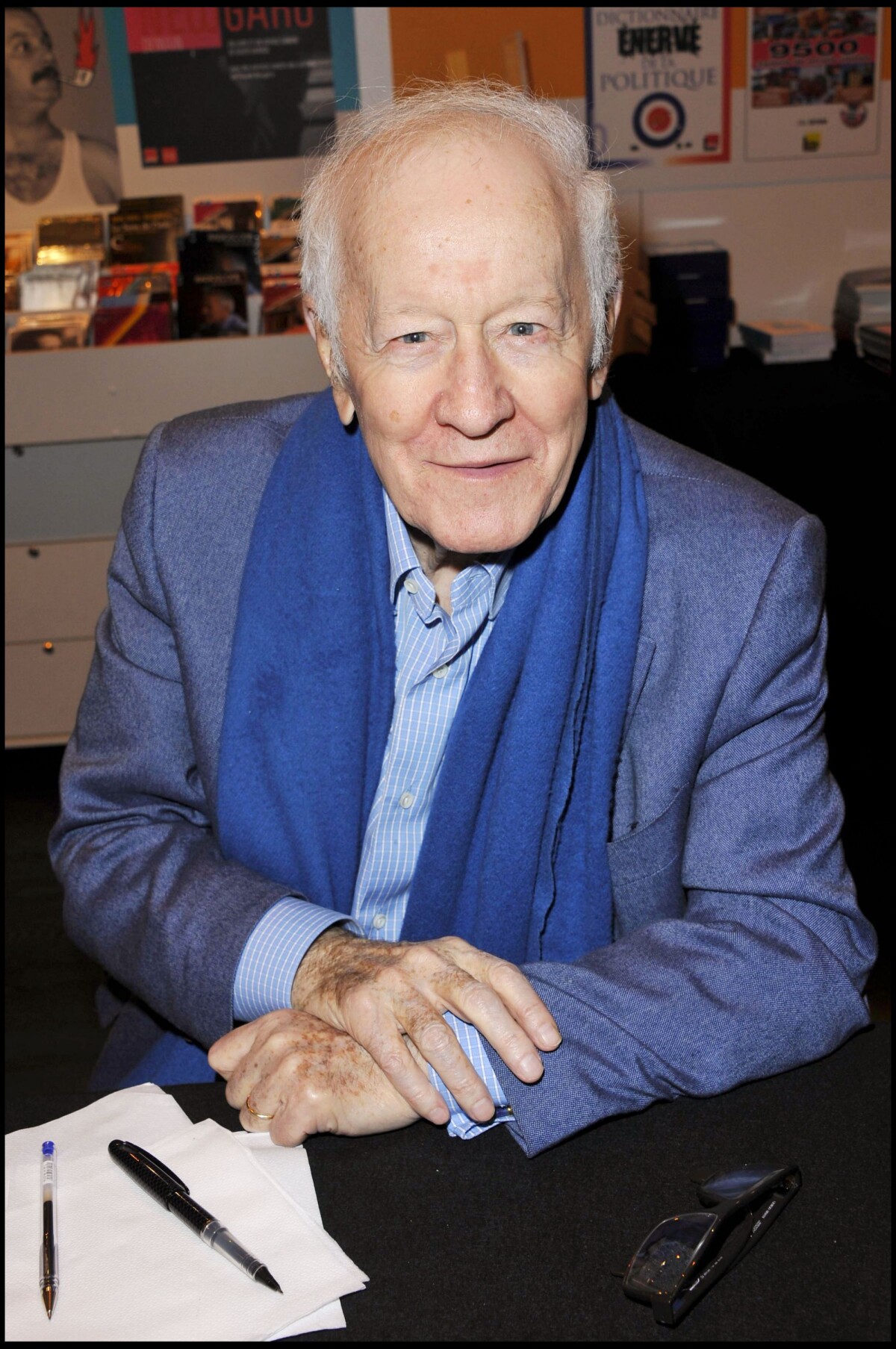 Photo : Jacques Chancel participe au Salon du Livre à Paris en 2011 ...