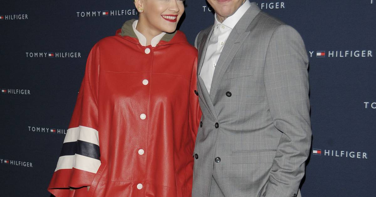Richard Hilfiger et sa compagne Rita Ora - Photocall de l'inauguration ...