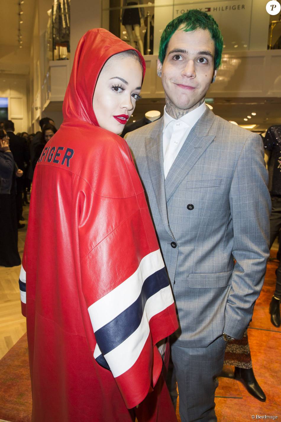 Richard (Ricky) Hilfiger et sa compagne Rita Ora - Inauguration de la ...