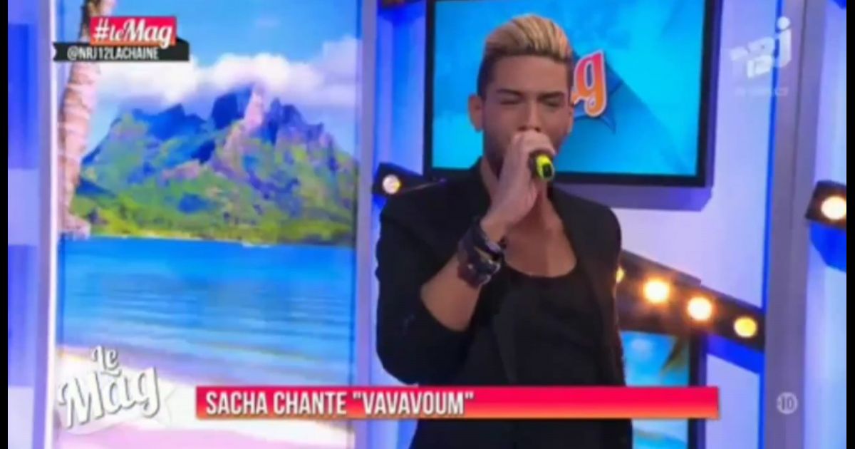 Sacha Buyse (Secret Story 8) sur le plateau du Mag de NRJ12 le 26 ...